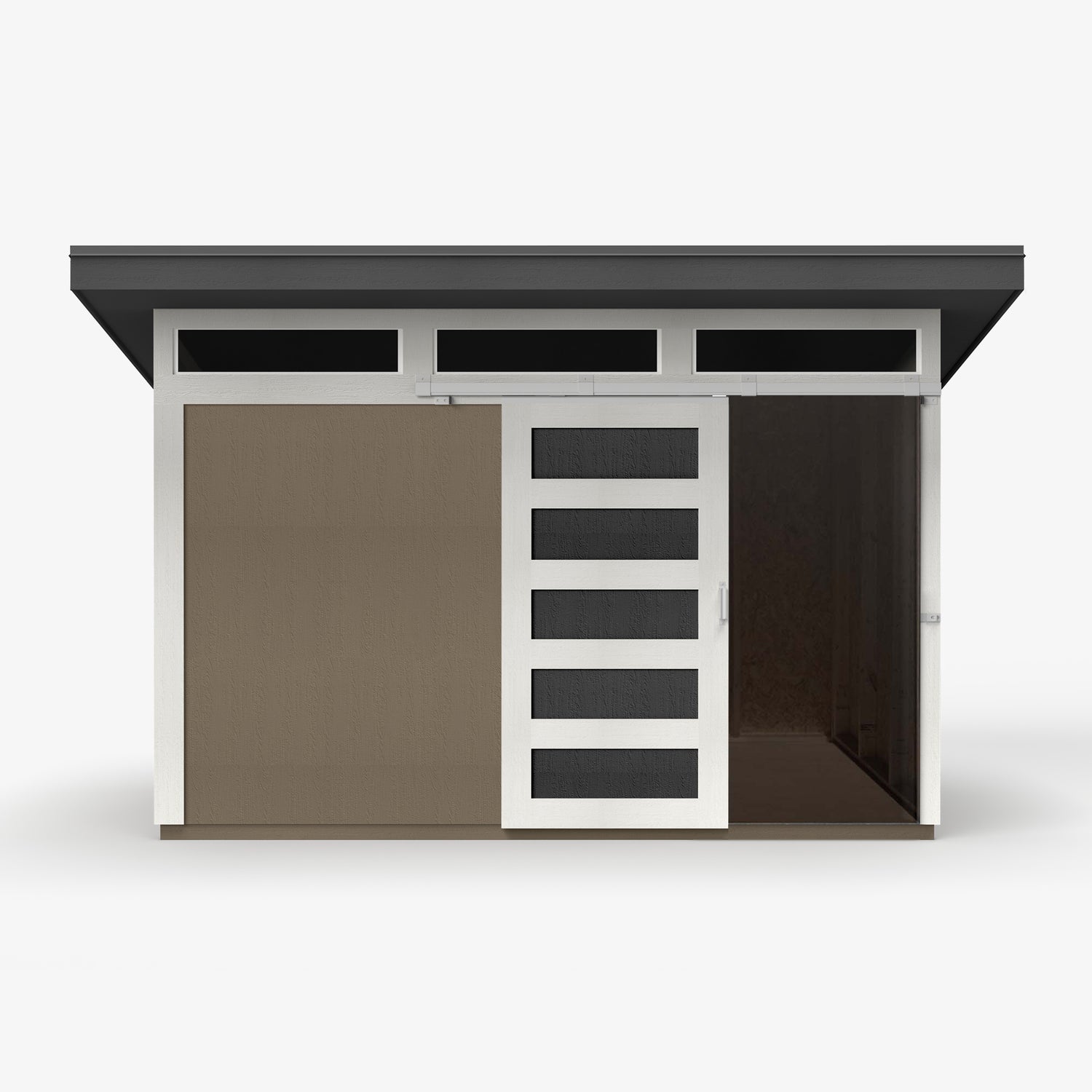 Chicago Contemporary Style Shed Installed | Heartland Sheds