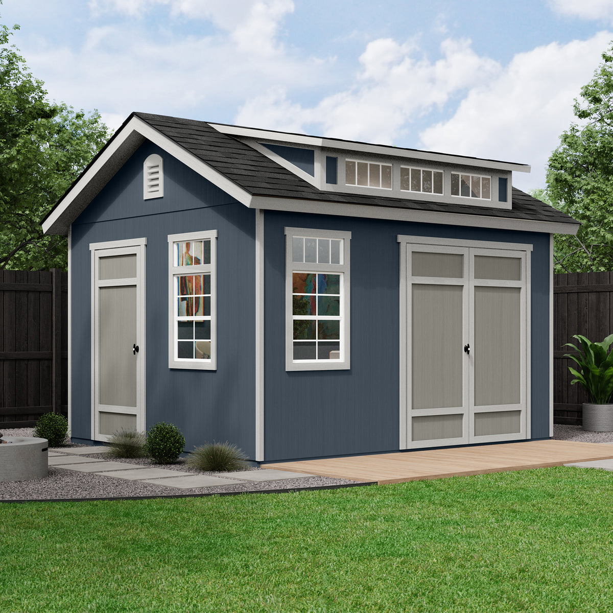 Springfield Shed with Windows & 2 Entrances | Heartland Shed