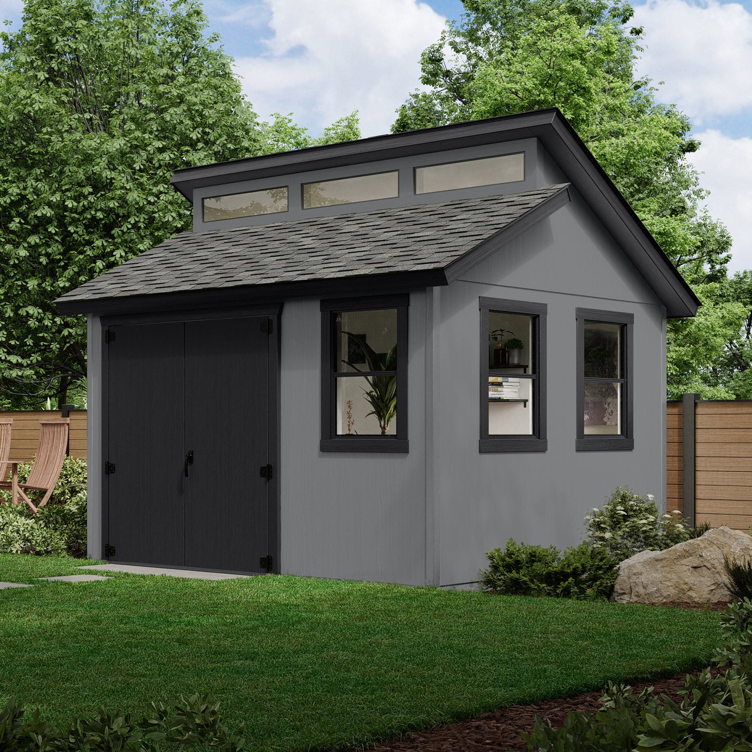 La Crosse 12x10 Split Roof Shed with Dormer | Heartland