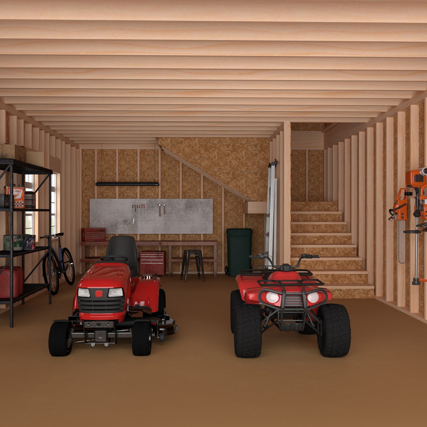 Grand Traverse Two-Story Shed with Stairs | Heartland Sheds