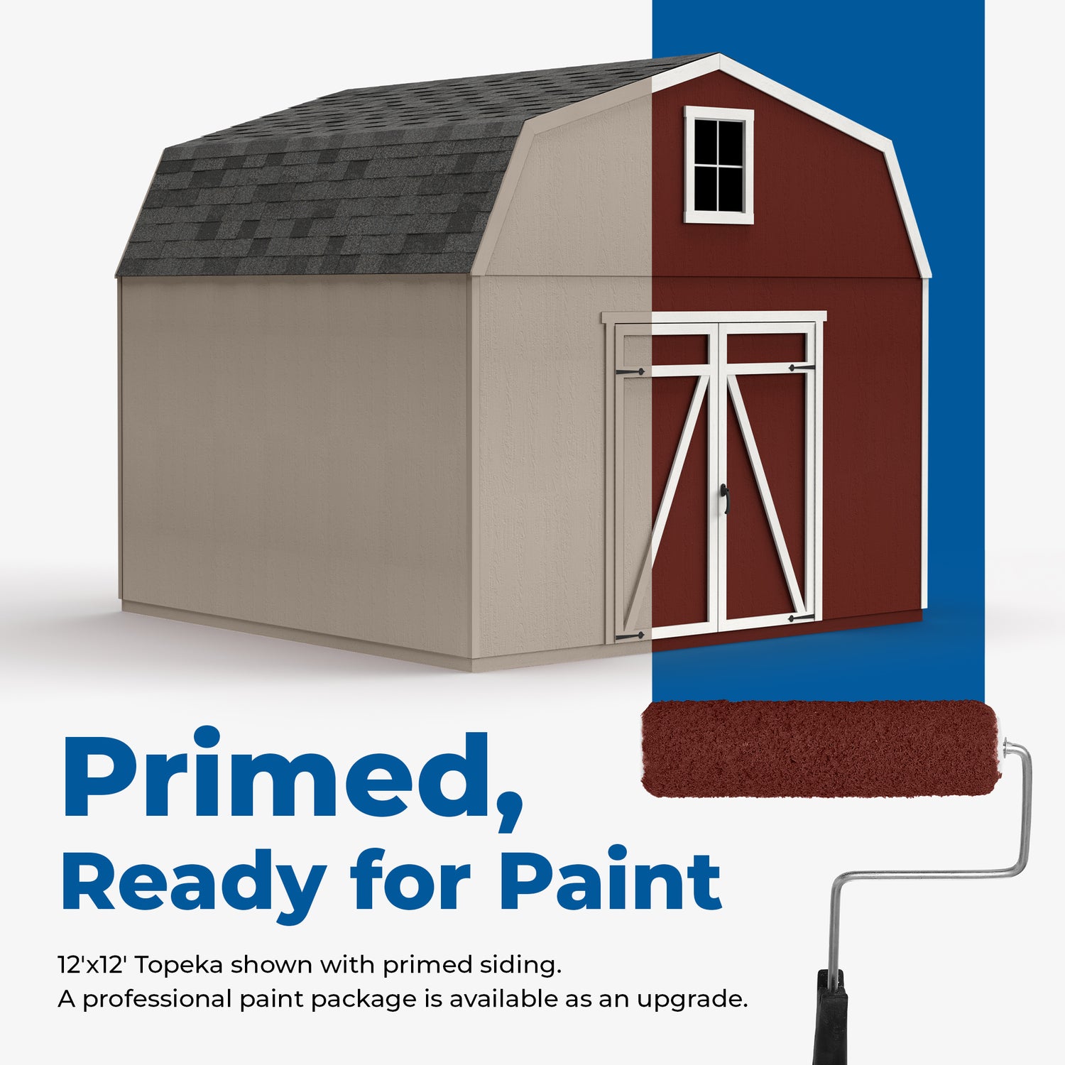 Topeka Barn Wood Shed with Loft & Window | Heartland Sheds