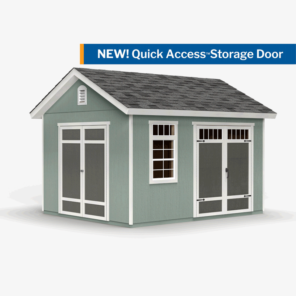 Huron Plus Shed with Quick Access Storage System | Heartland
