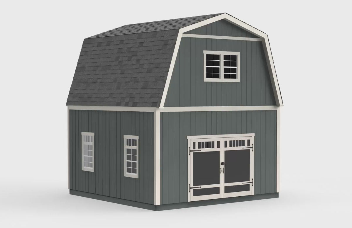 Two-Story Sheds | 2-Story Barn Shed with Stairs | Heartland Sheds